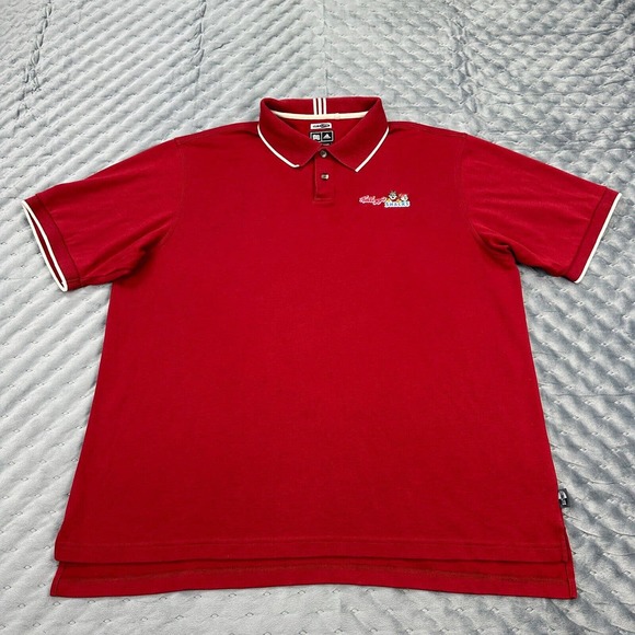 adidas | Shirts | Vintage Adidas Kelloggs Polo Shirt Mens Xl Red ...